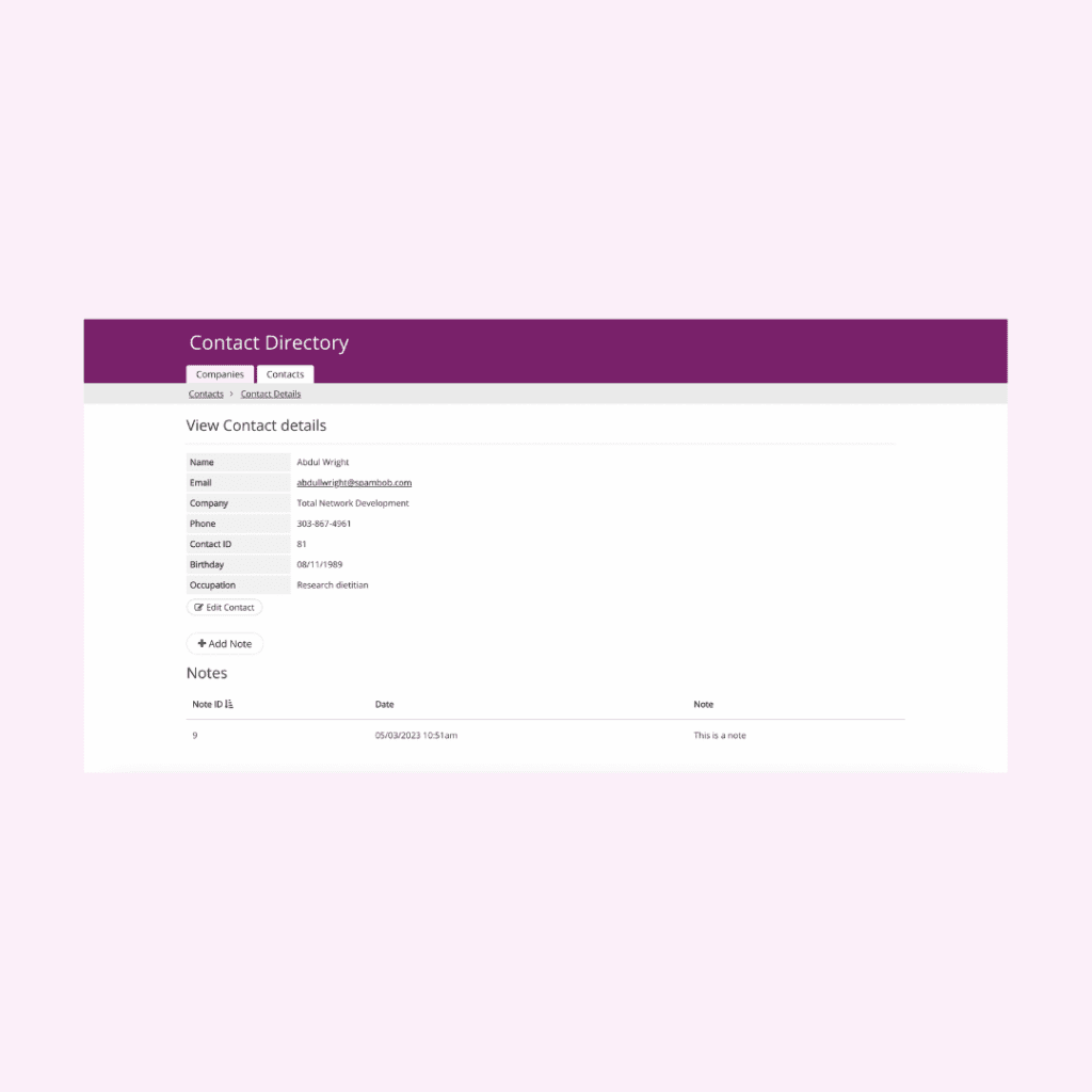 Free Excel Contact List Template | Knack