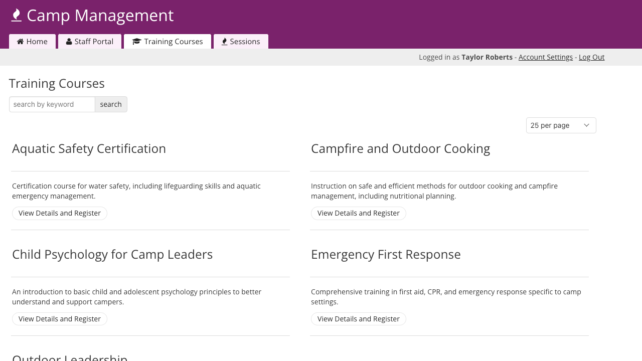 Comprehensive Camp Management Software App | Knack