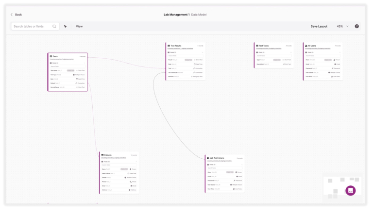 Test Laboratory Info Management software Template App | Knack