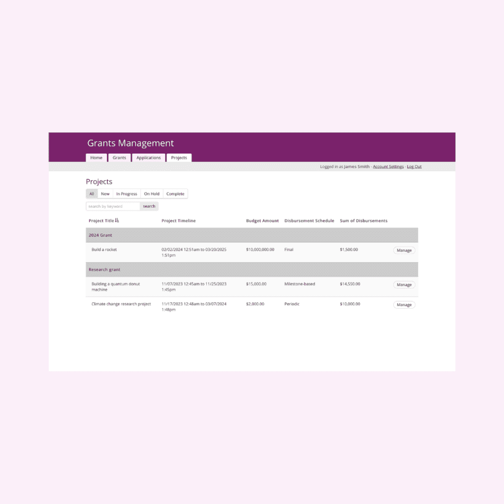 Grant Management Spreadsheet Template | Knack