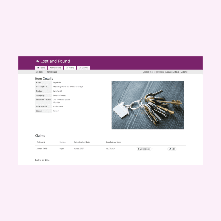 Free Lost and Found Template App | Knack