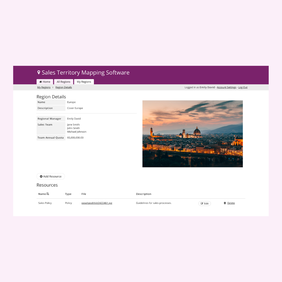 Free Sales Territory Mapping Software Template App | Knack