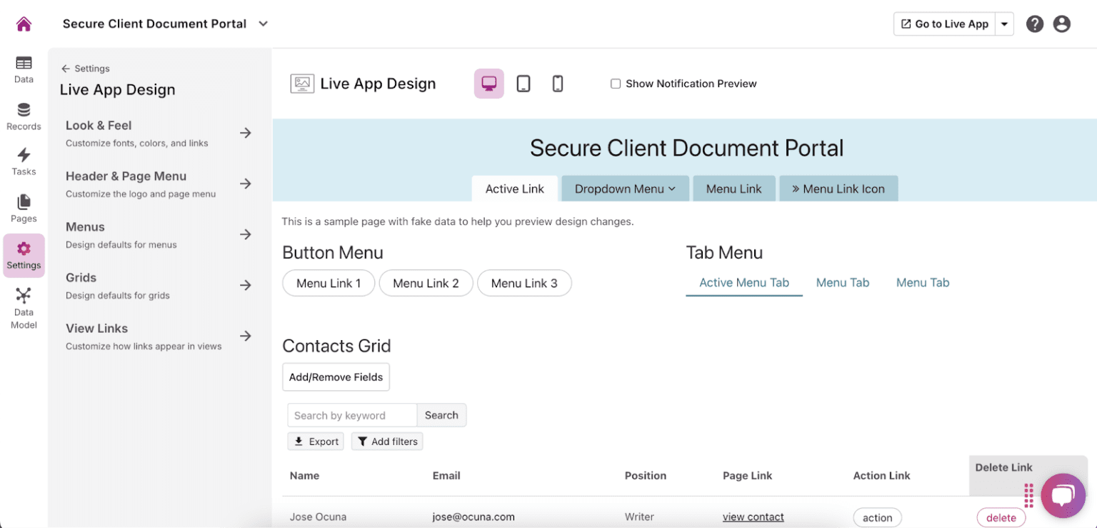 Build a Client Document Portal (Guide) - Knack