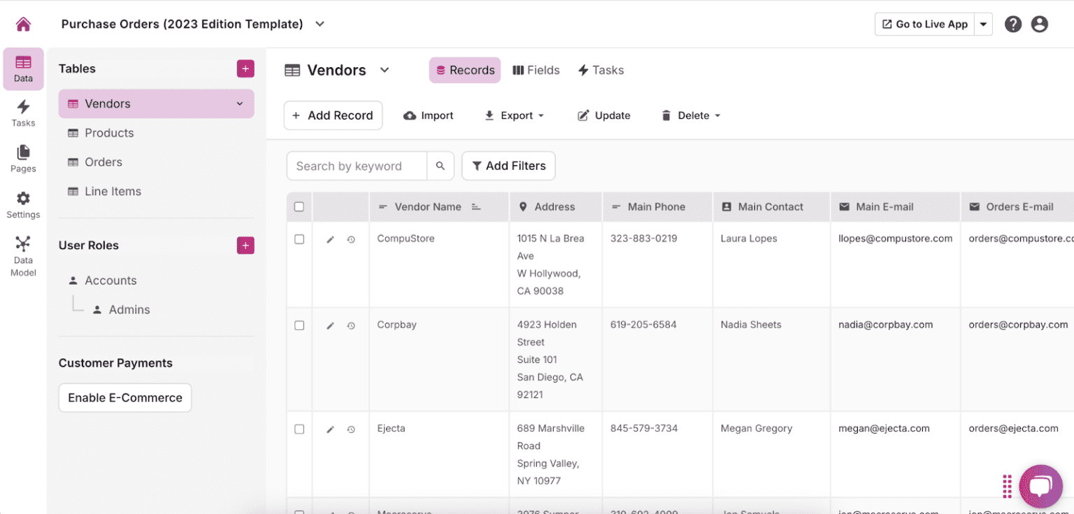 Guide to Web-Based Purchase Order Systems | Knack