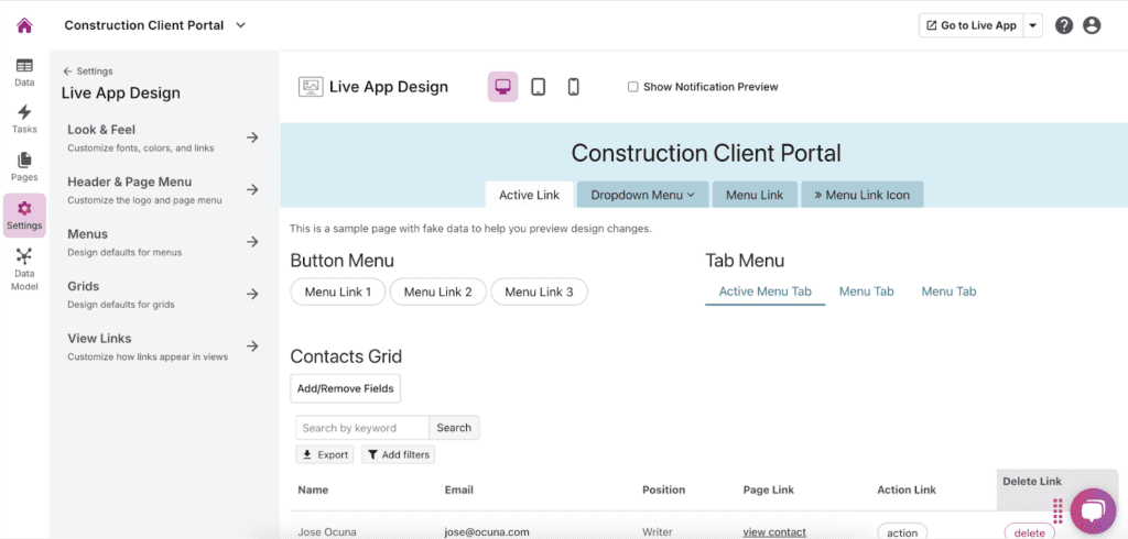 How to Build a Construction Client Portal (Guide) | Knack