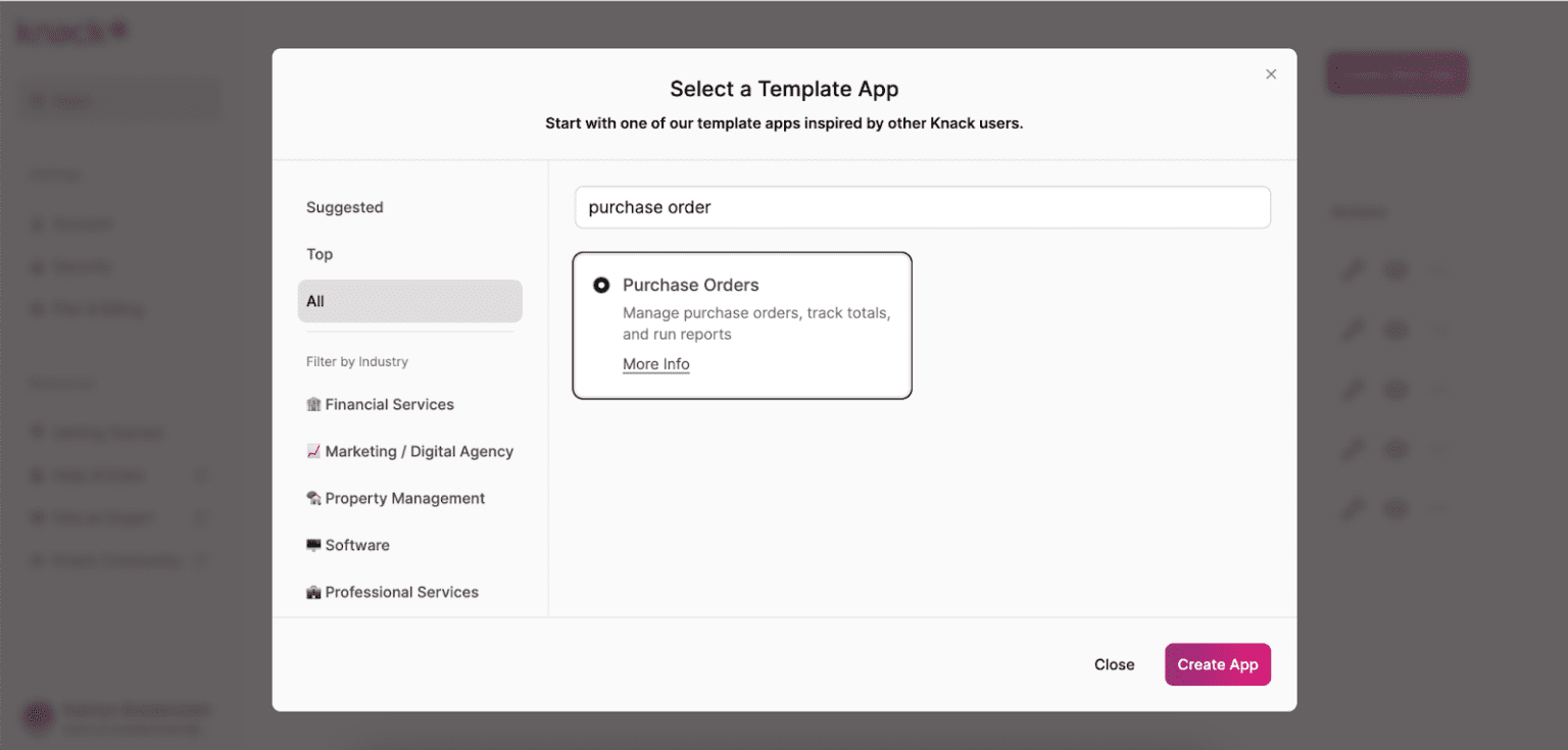 Guide to Web-Based Purchase Order Systems | Knack