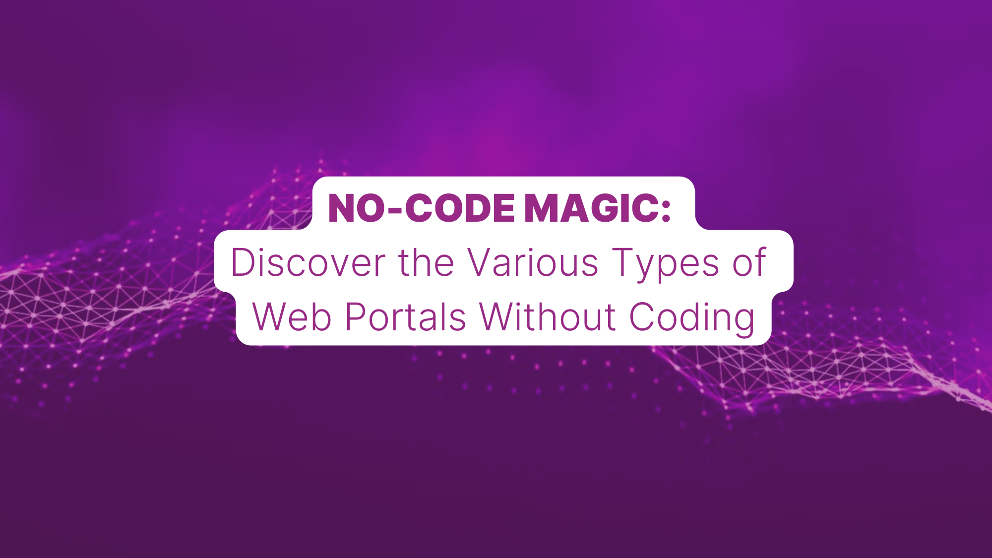 No-Code Web Portals | Discover Types of Portals | Knack