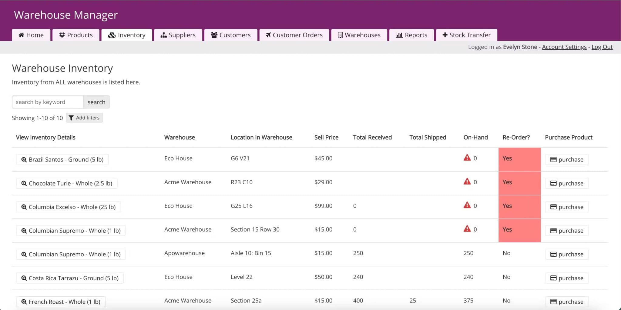 Free Warehouse Manager App Template | Knack
