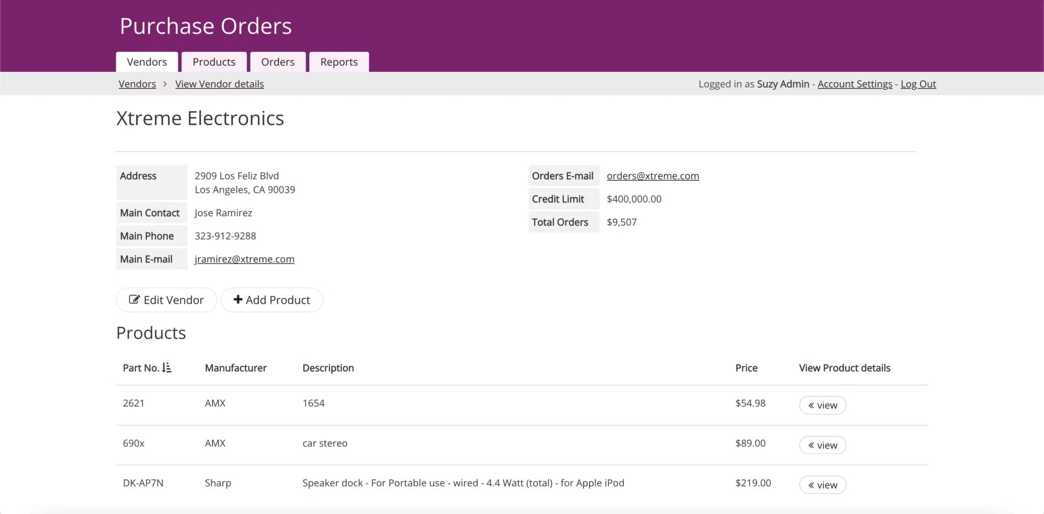 Free Purchase Order Template App | Knack