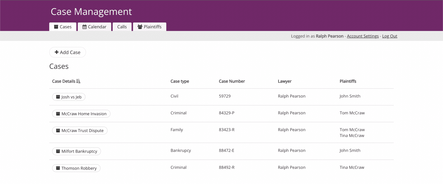 Free Case Management Template App | Knack