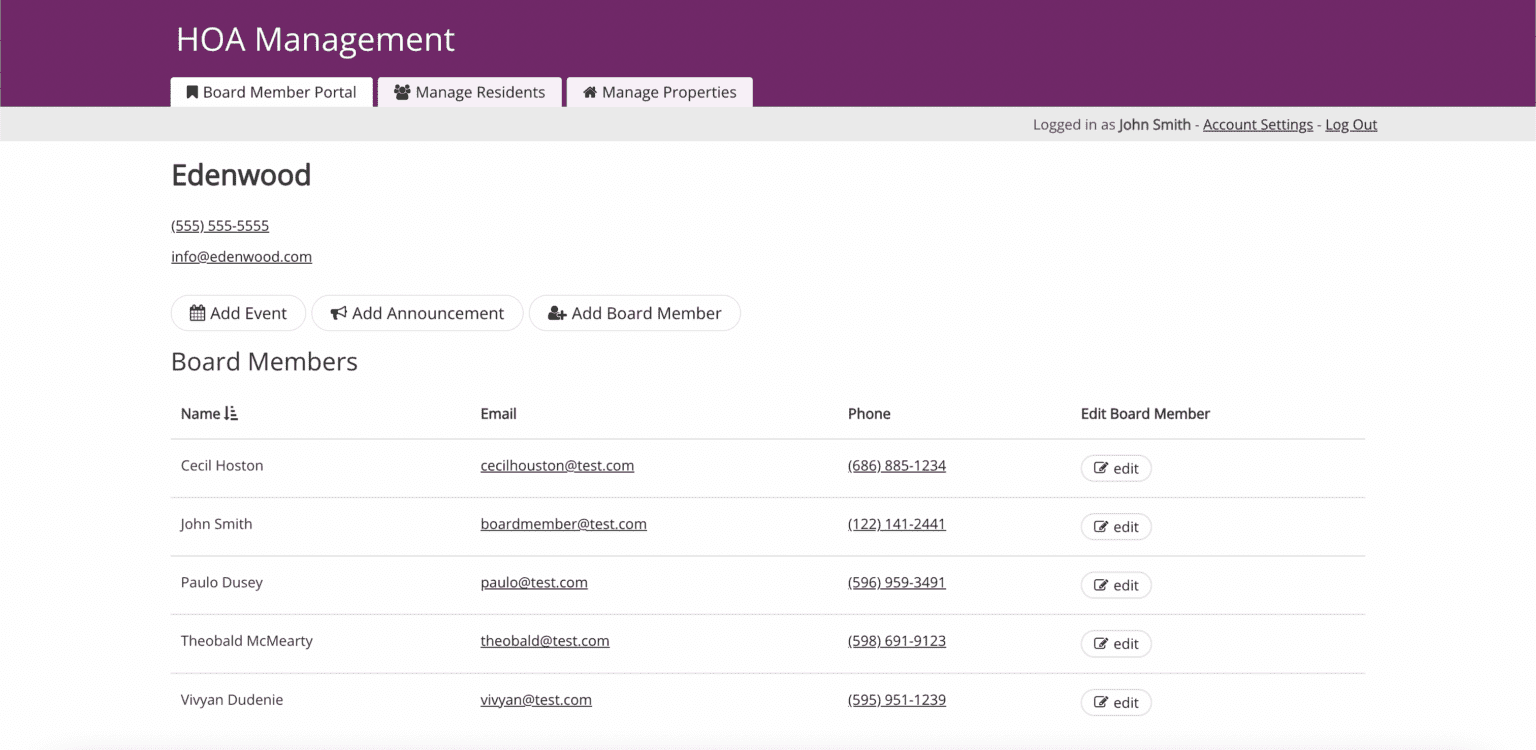 Free HOA Management App Template | Knack
