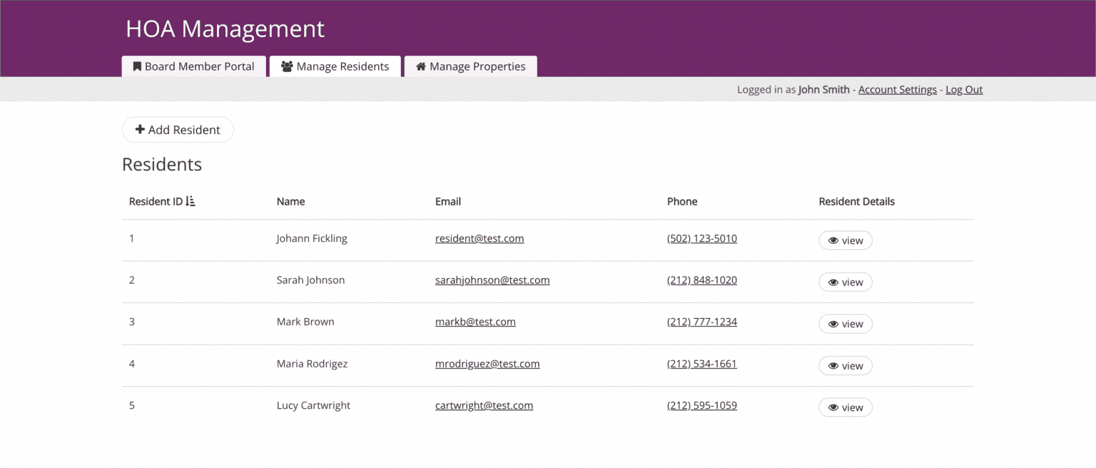 Free HOA Management App Template | Knack