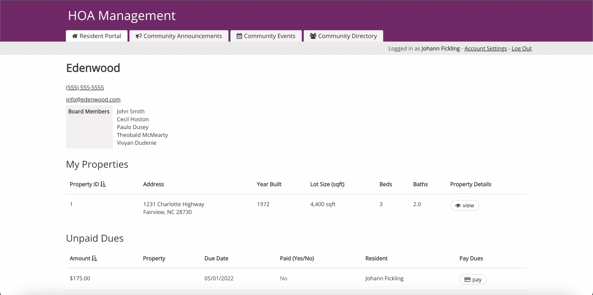 Free HOA Management App Template | Knack