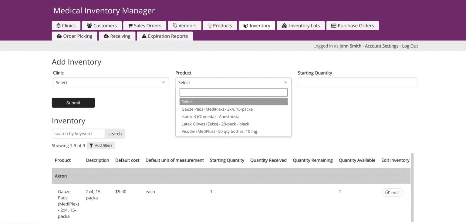 Free Medical Inventory Software Template | Knack