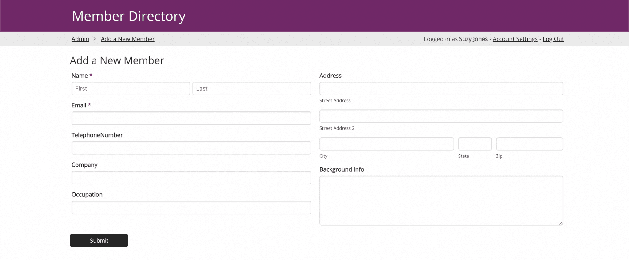 Free Membership Directory Template App | Knack
