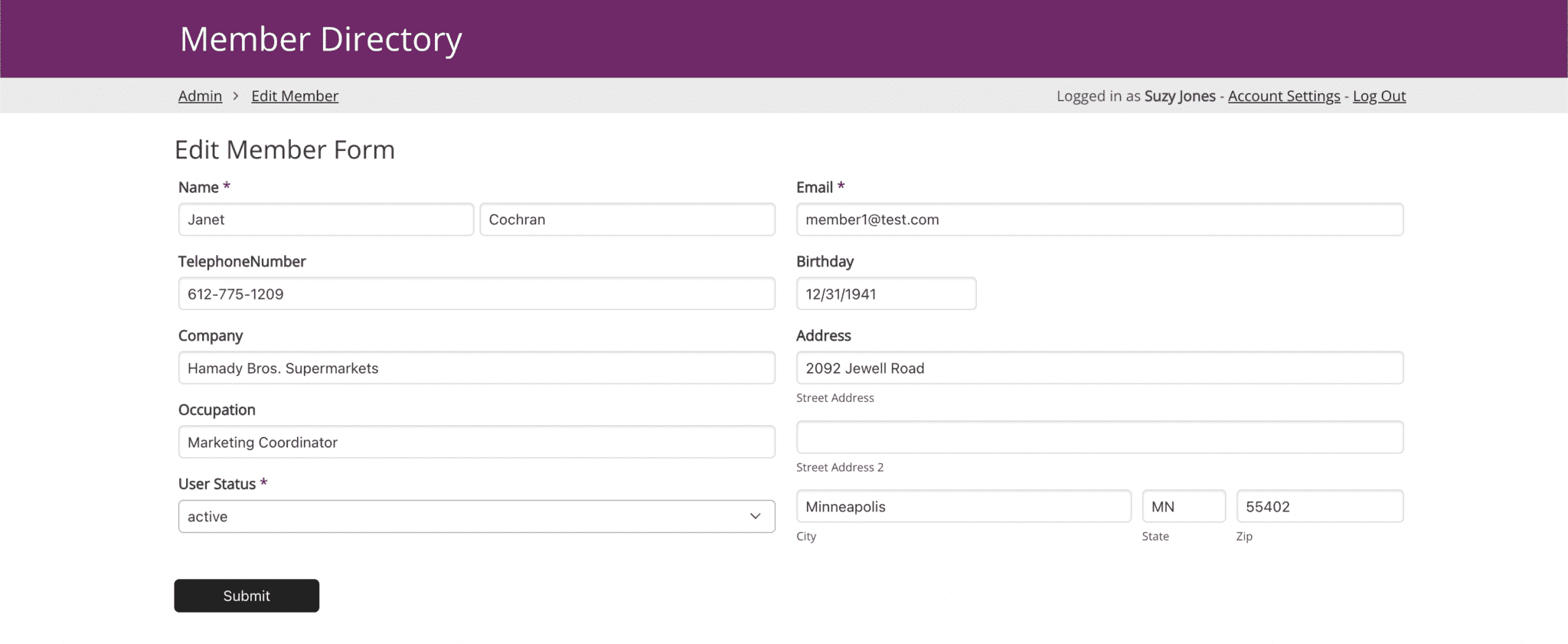 Free Membership Directory Template App | Knack