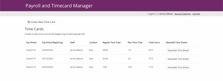 Free Employee Timecard App Template with No-Code | Knack