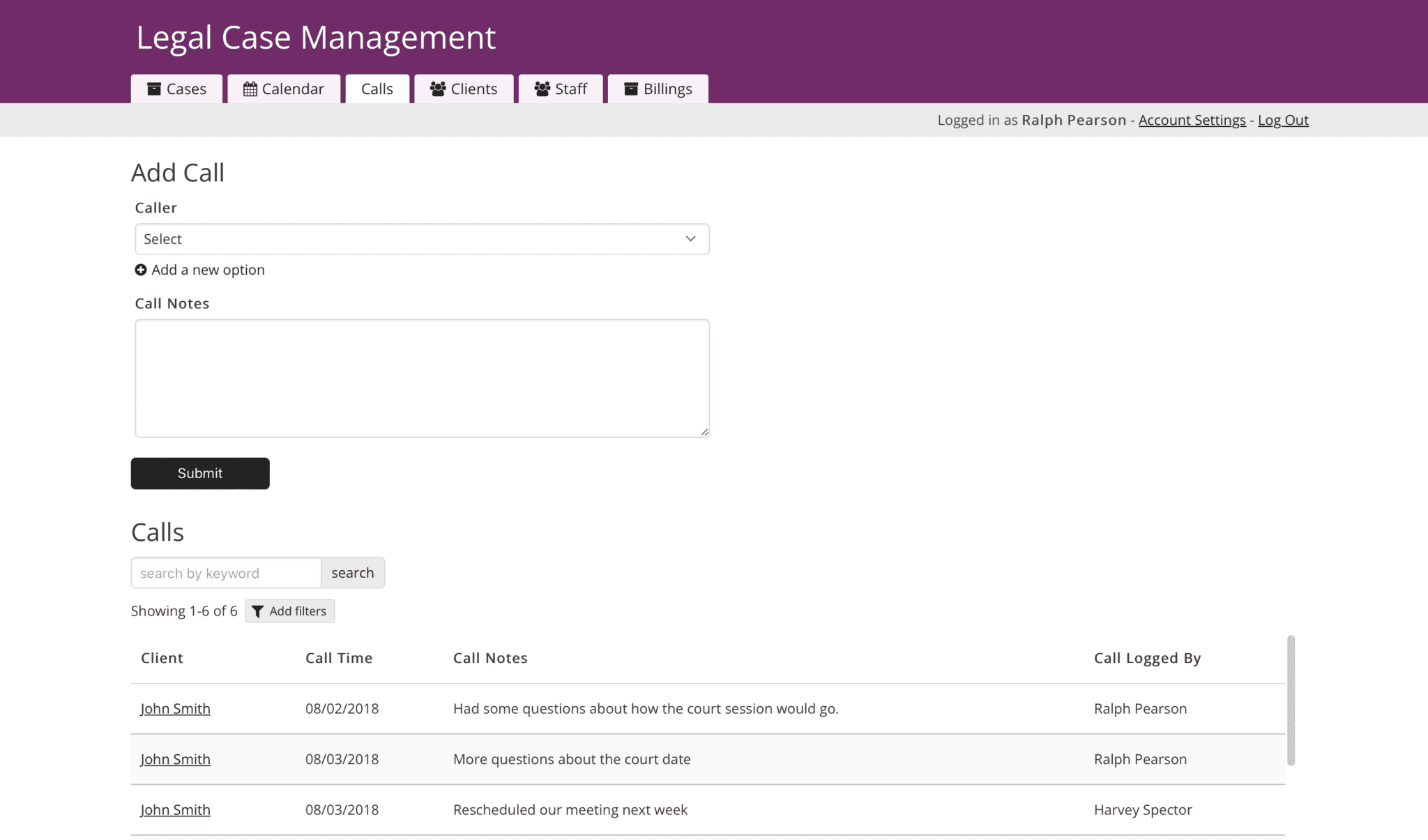 Free Legal Case Management Template App | Knack