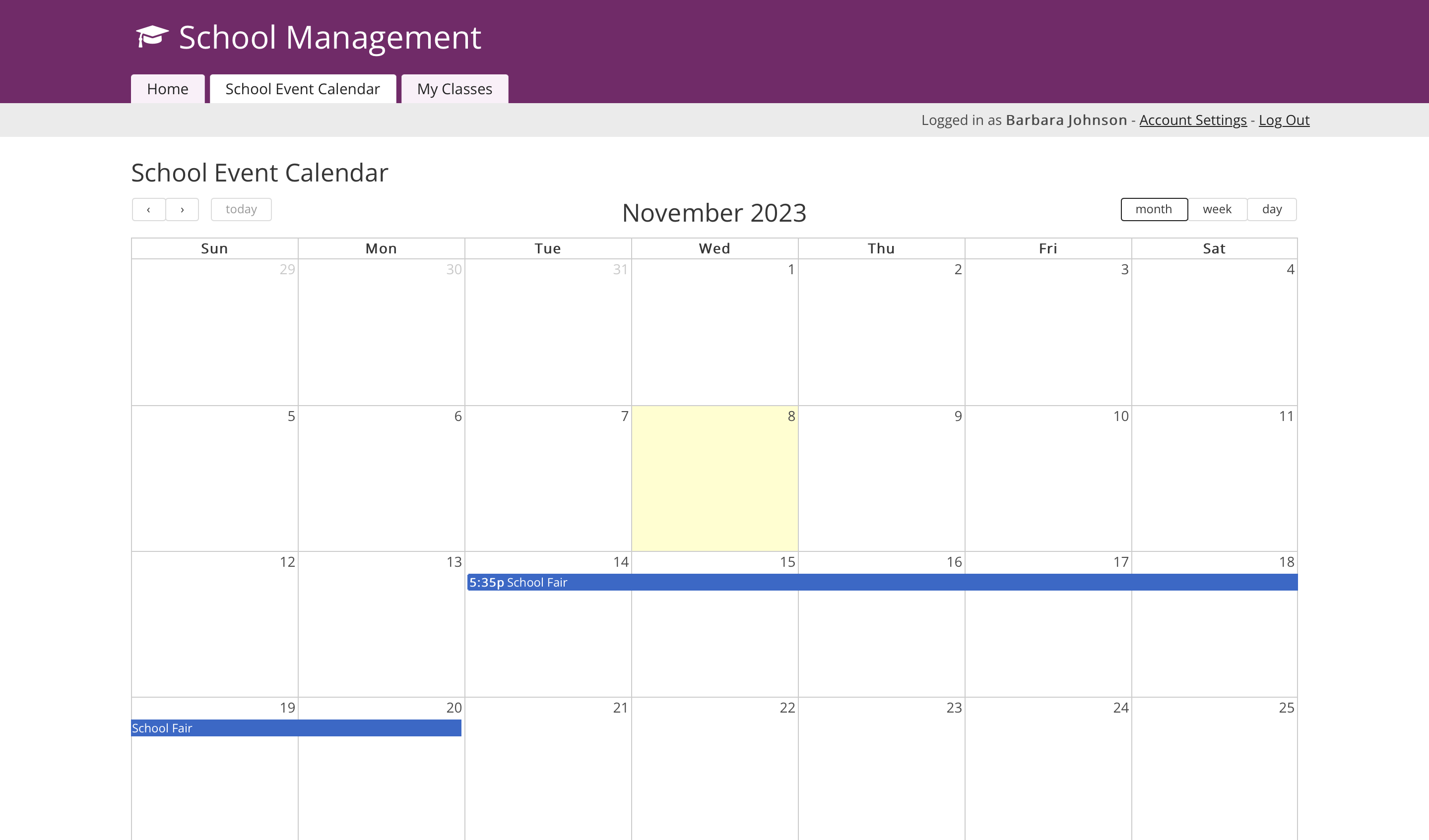 Free School Management System Template | Knack