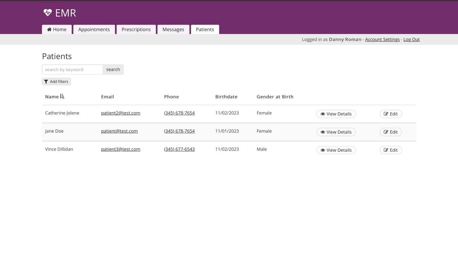 Free and Custom EMR Template App | Knack