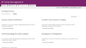 Comprehensive Camp Management Software App | Knack
