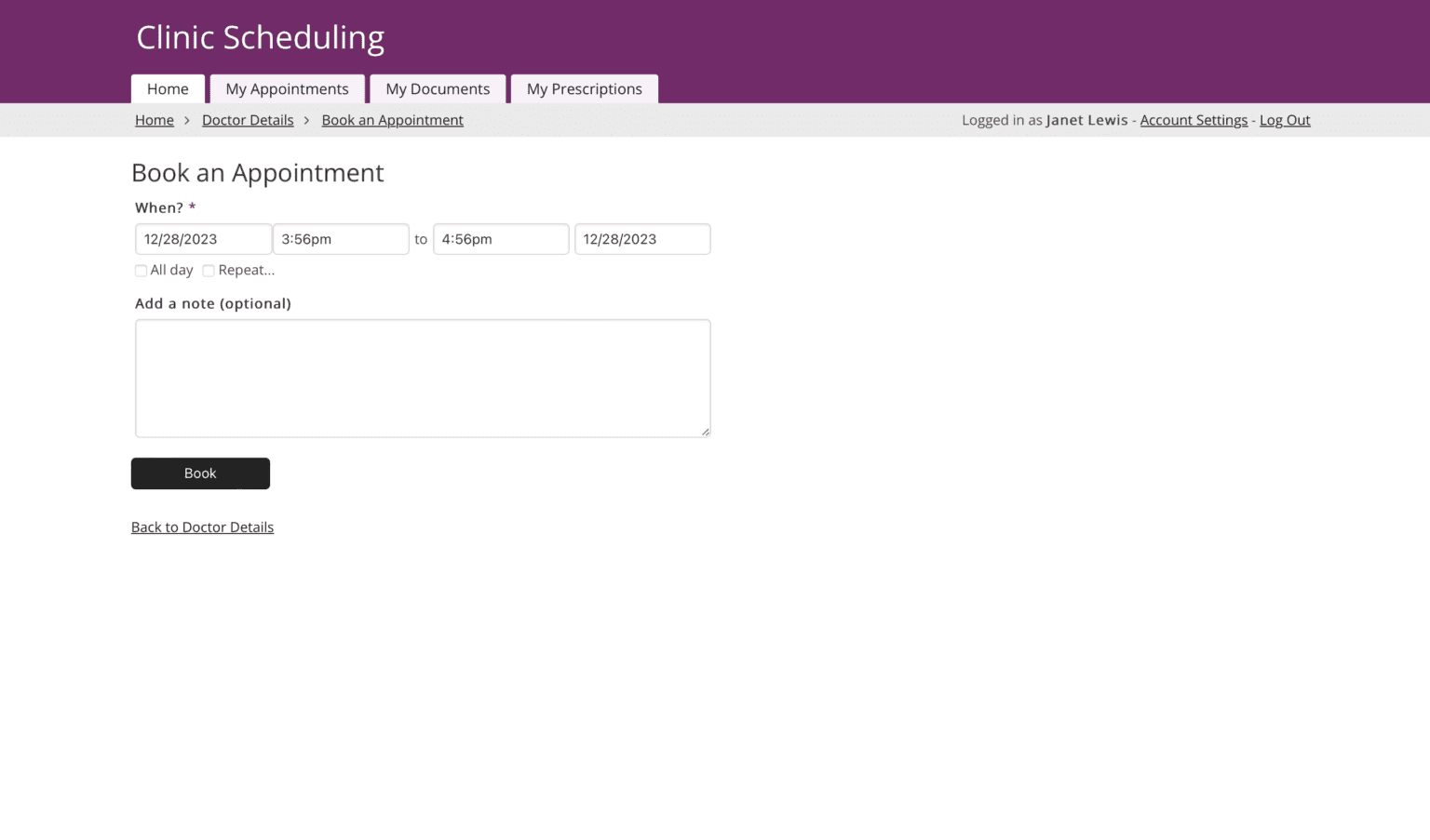 Free Patient Scheduling Template App | Knack