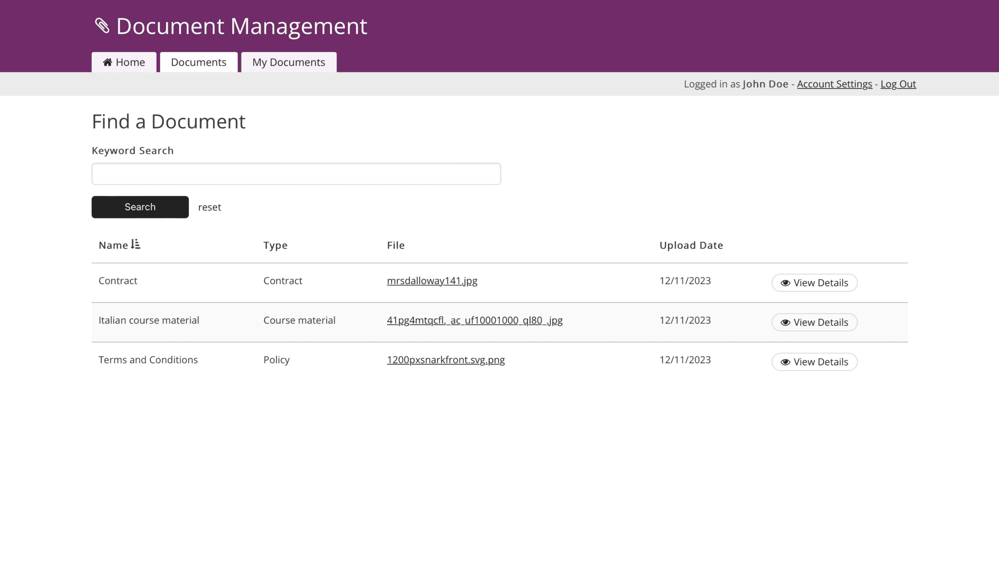 Free Document Management Template App | Knack