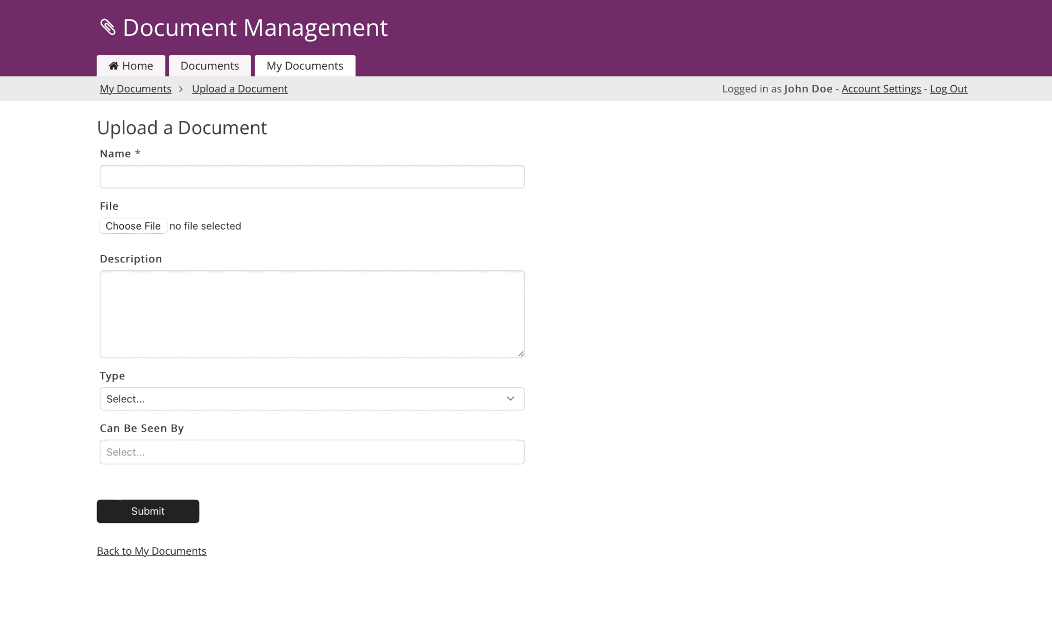 Free Document Management Template App | Knack