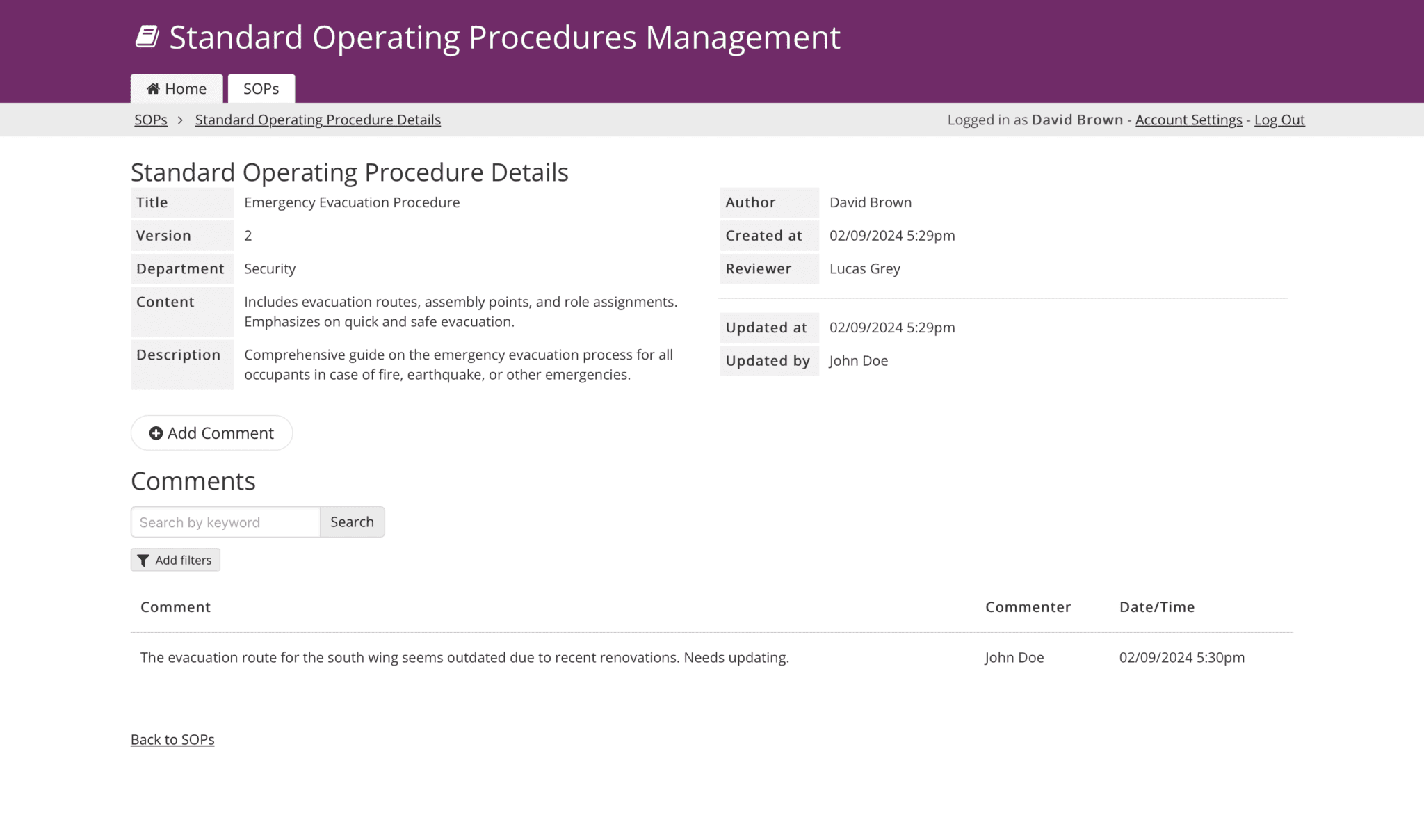 Free SOP Management Software Template | Knack
