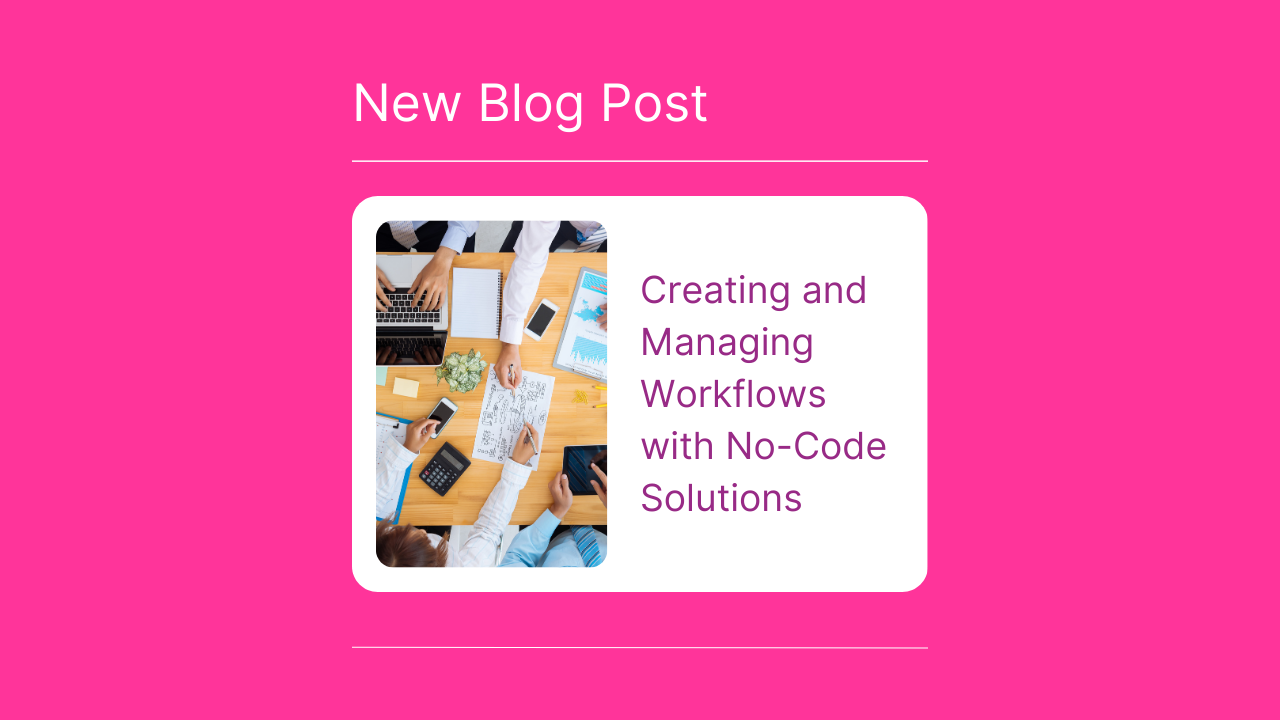 How to Create a Workflow - No-Code Workflow Templates | Knack