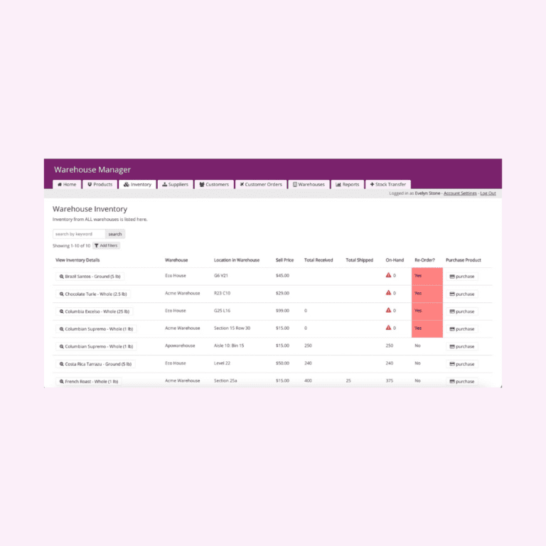Warehouse Inventory Excel Template | Knack