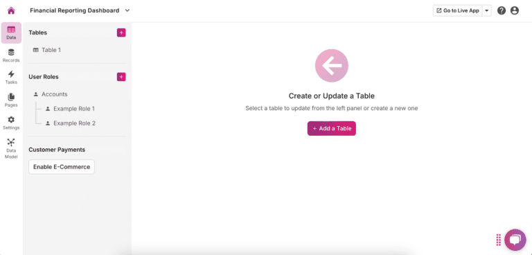 Create a Financial Reporting Dashboard with No-Code | Knack