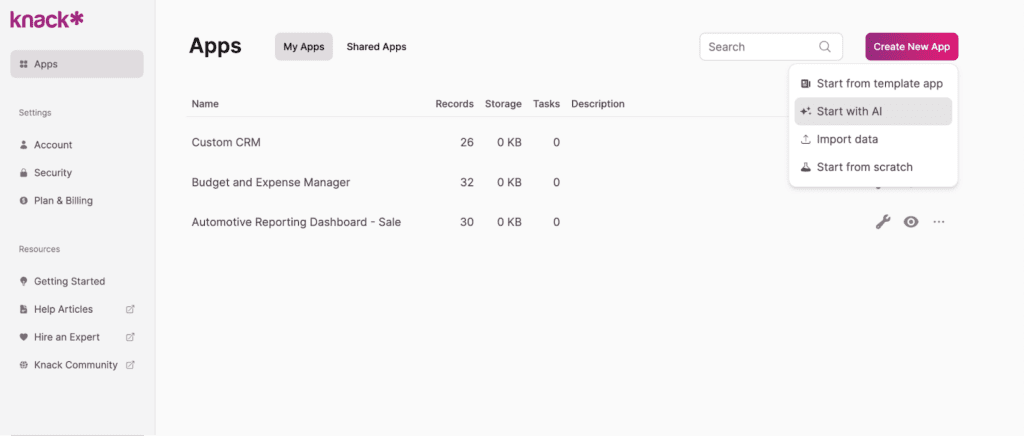 Create a Financial Reporting Dashboard with No-Code | Knack