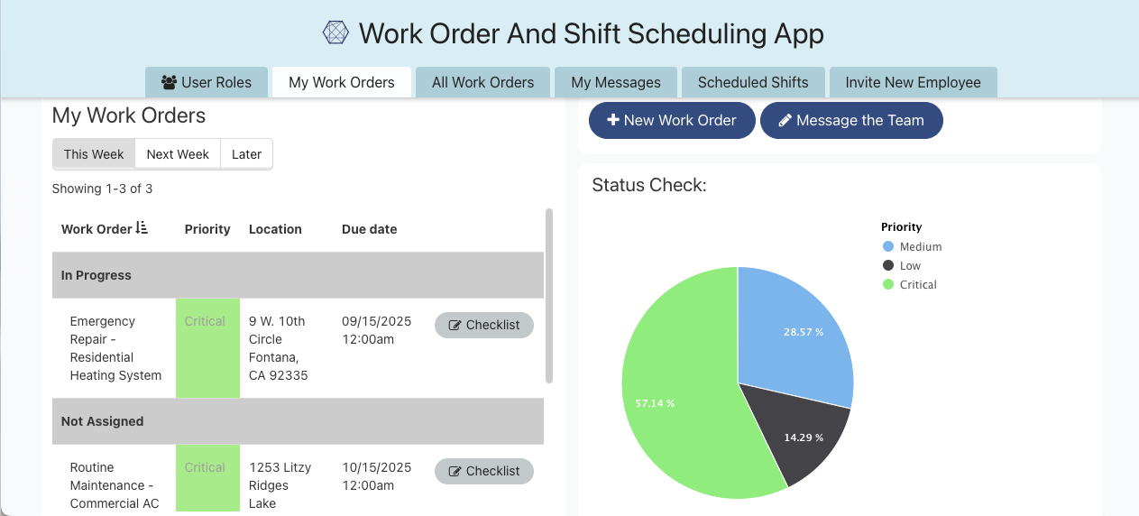 Free, Customizable Work Order Template App | Knack