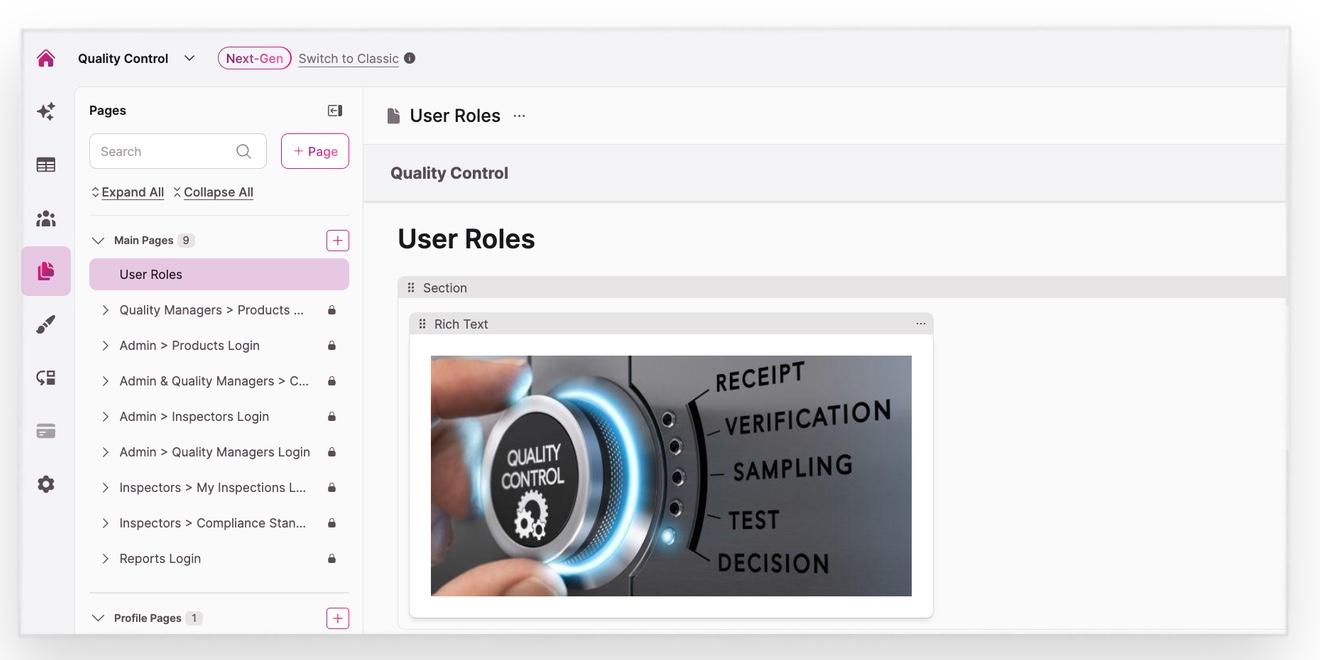 Free & Customizable Quality Control Template App | Knack