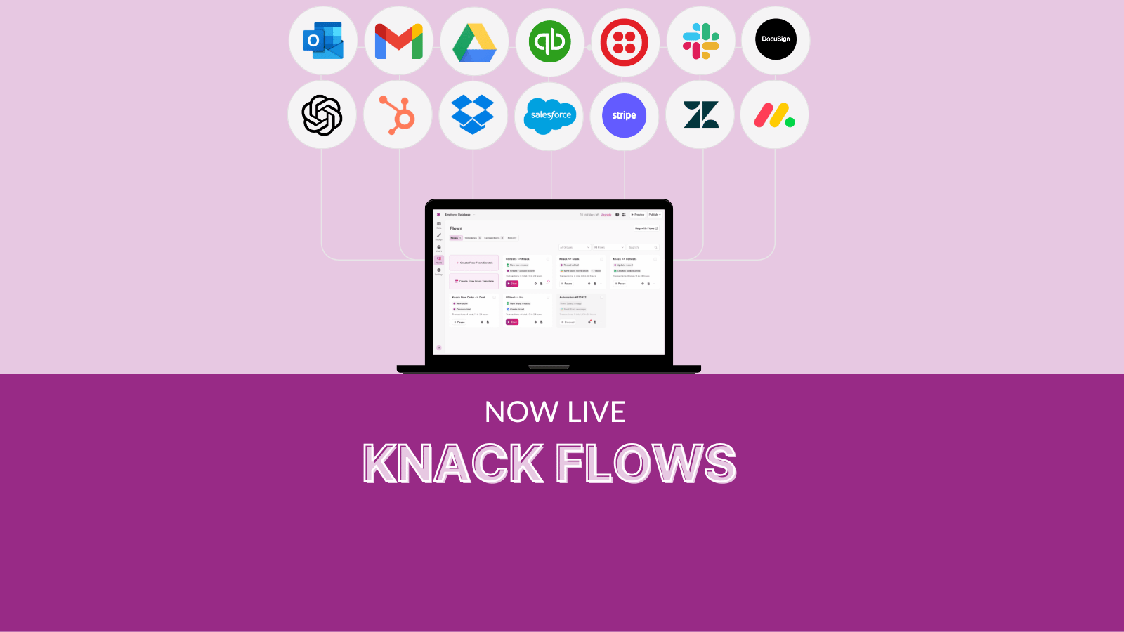 Introducing Knack Flows: Over 400 Native Integrations In Platform