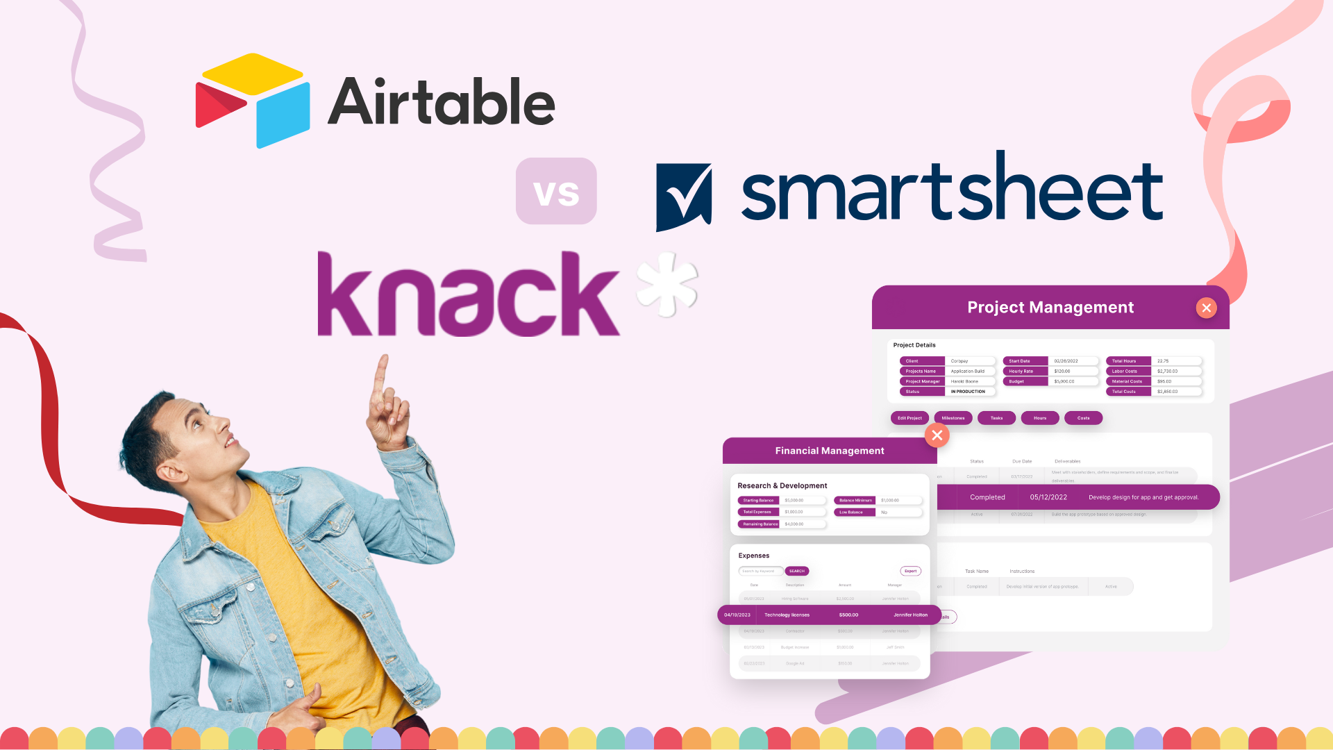 Airtable vs Smartsheet vs Knack (Comparison Guide)