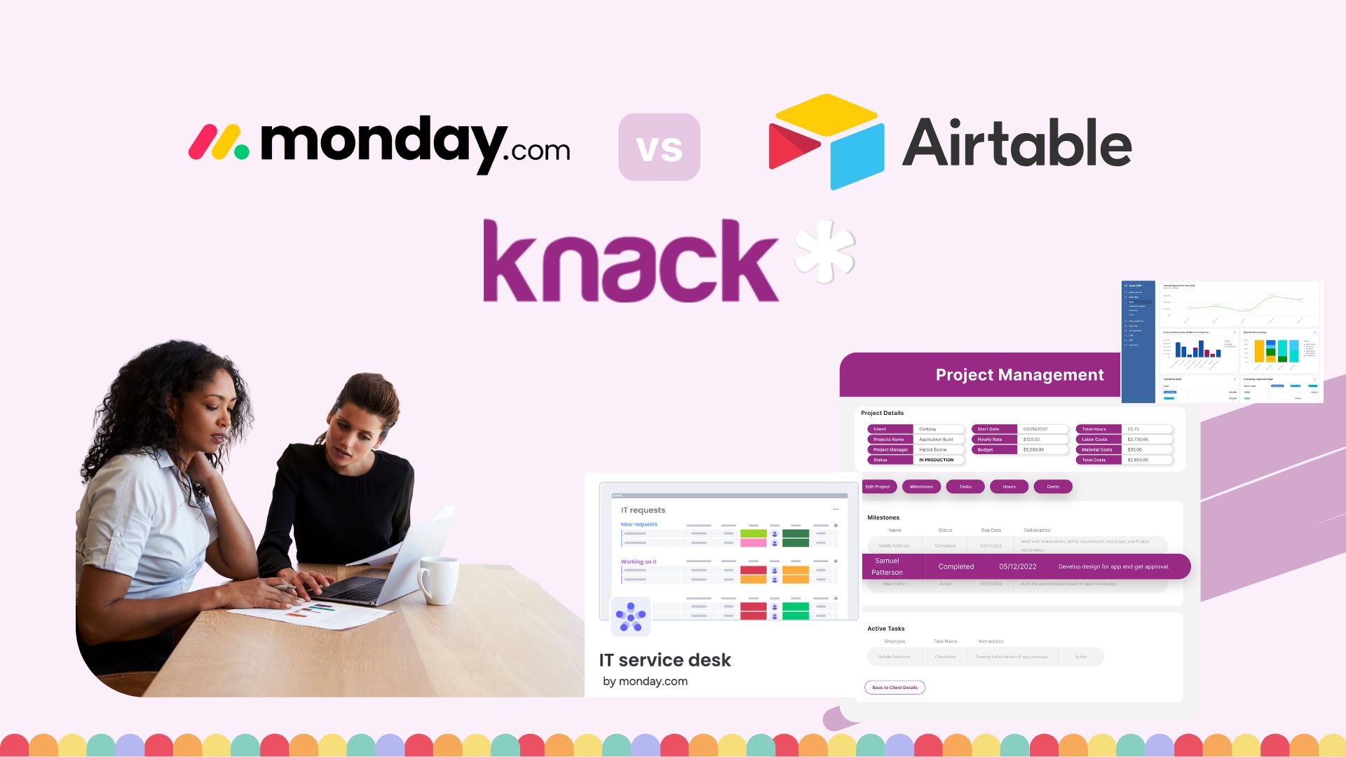 Airtable vs Monday.com vs Knack (Comparison Guide)