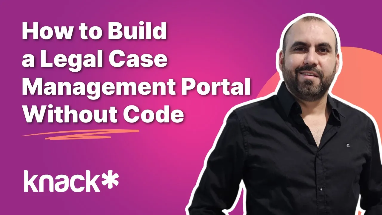 Legal Case Management Portal: Organize Cases Easily - Knack: No-Code ...