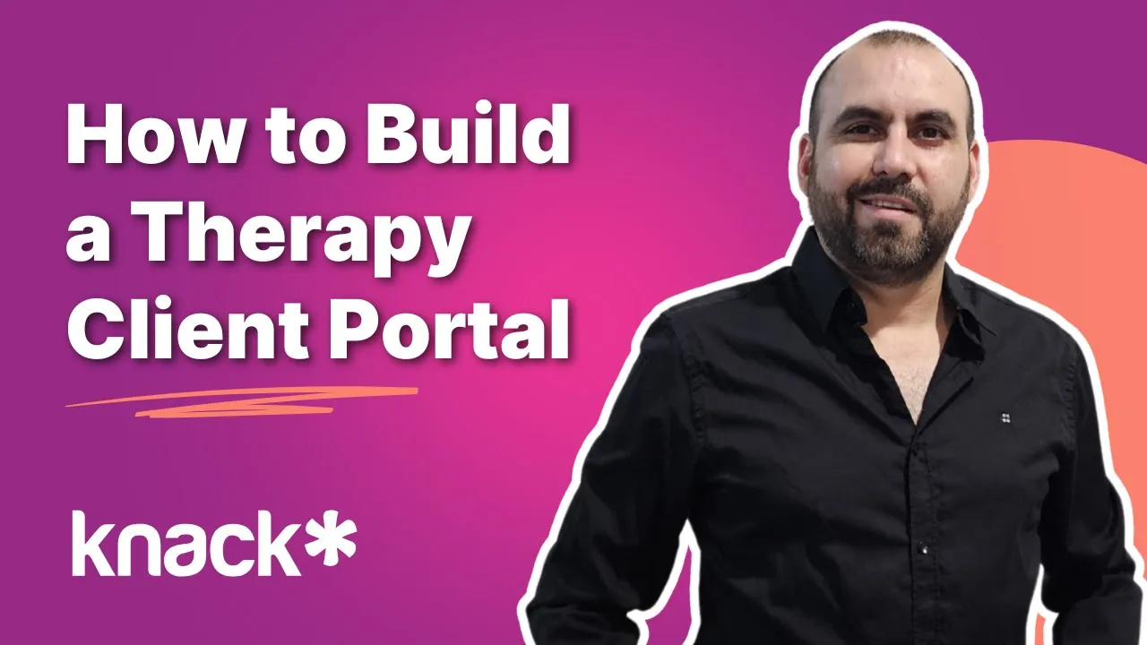 Therapy Client Portal: Build Your Custom Solution - Knack: No-Code Application Development Platform